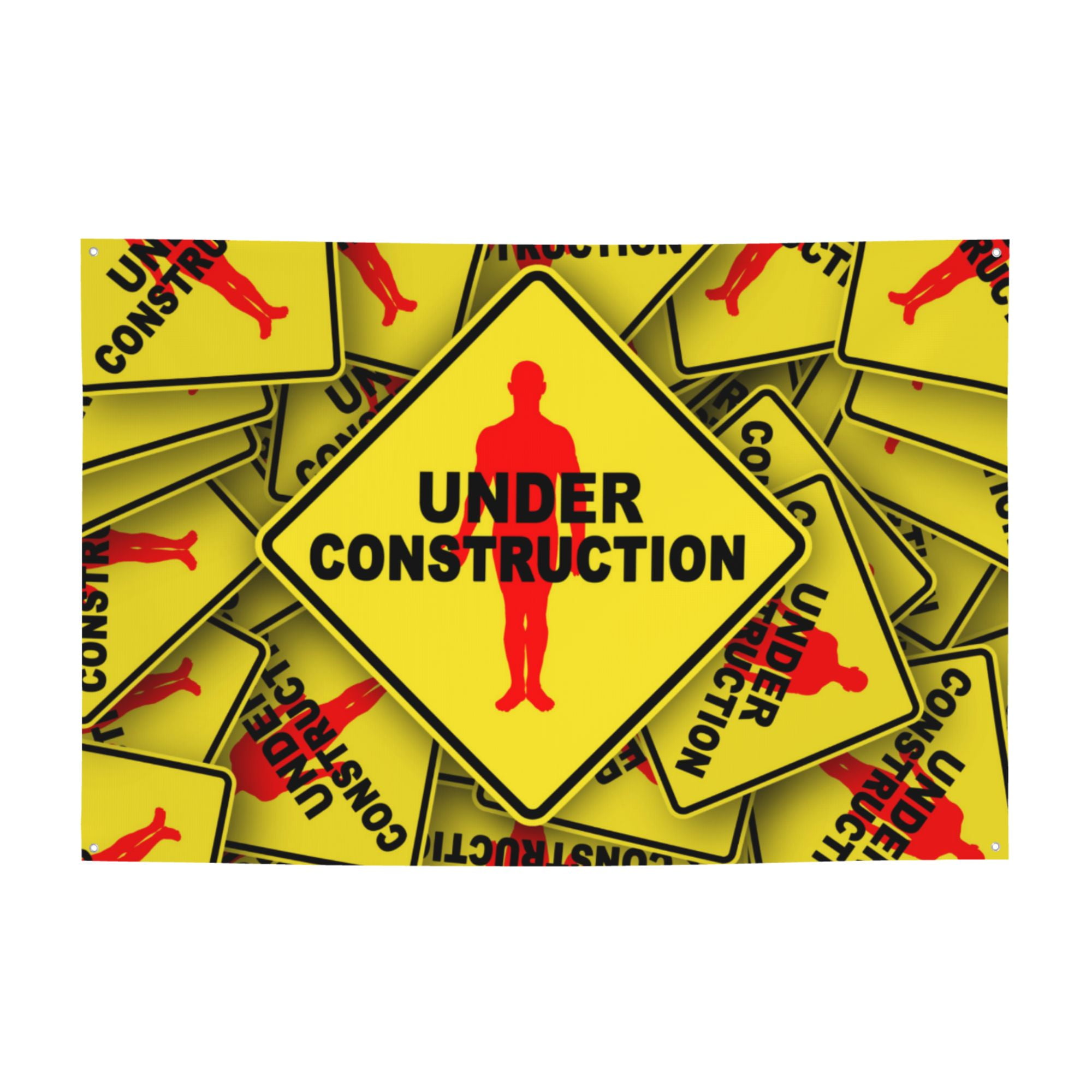 DouZhe Stack Under Construction Sign Banner, To Build Work Hanging ...