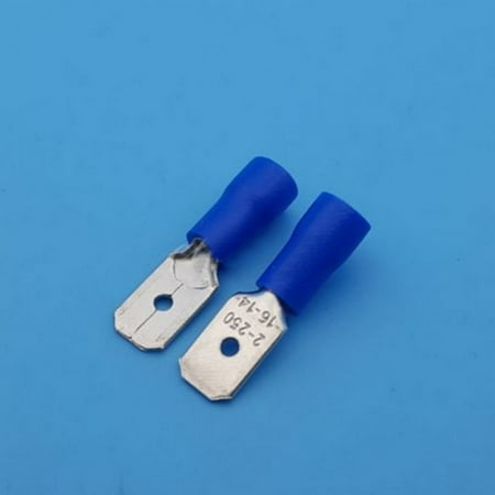 200x Mini MDD2-250 16-14AWG Insulated Quick Disconnects Terminals ...