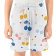 BZSMCE Adjustable Drawstring Casual Shorts With Colorful Cherry Pattern ...