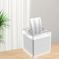 Clear Acrylic Square Facial Tissue Box Holder with Cover Modern Tissue ...