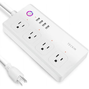 iHome 6 Outlet Smart Surge Protector Works with Alexa and Google Home ...