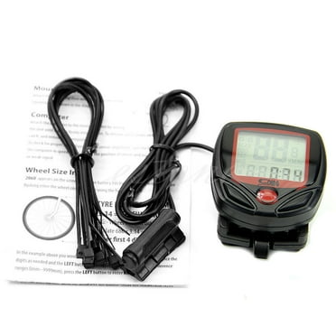 Waterproof Bicycle Wired Speedometer Bike LCD Computer Speed Odometer ...