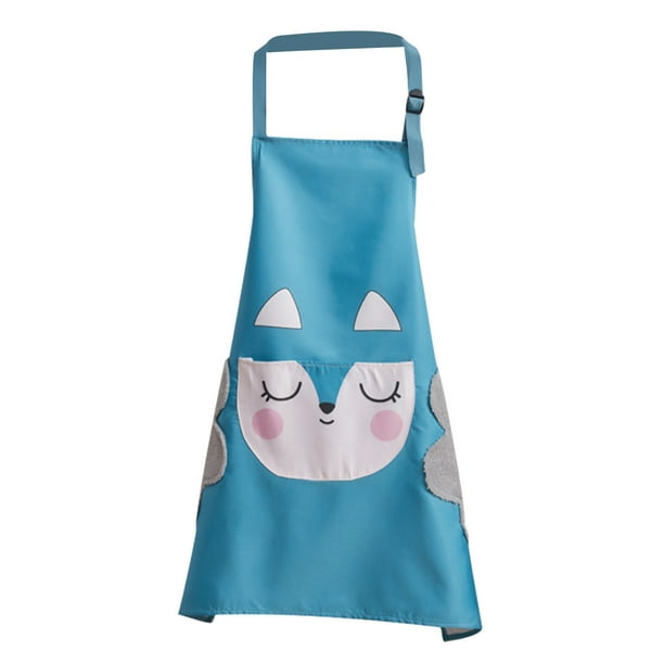 ENJOYW Cooking Apron Sleeveless Adjustable Comfortable Cartoon Fox ...