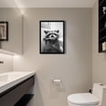 Affixzi Brushing Teeth Bathroom Wall Art Print, Farmhouse Animal Decor ...
