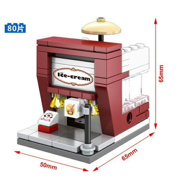 Building Blocks Mini Street View Building Blocks Lego Compatible ...