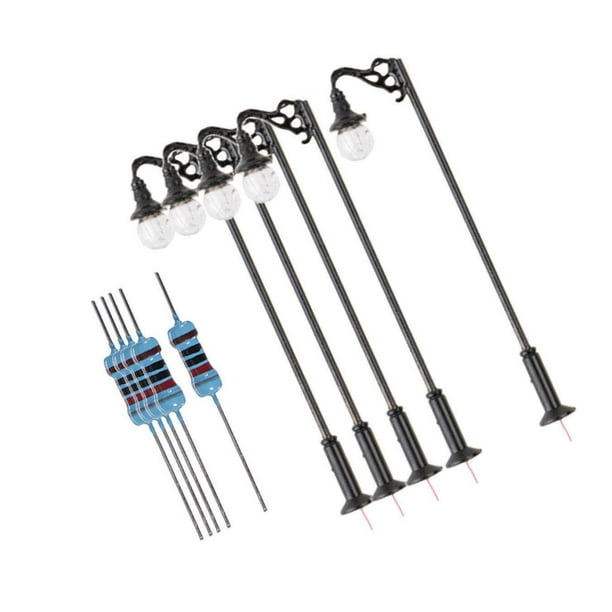 1/87 HO Scale Street Lights Train Scenery Micro pos Retro Model ...