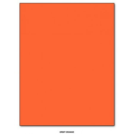 Orbit Orange - Neenah Astrobrights Premium Color Card Stock Size 8.5 x ...
