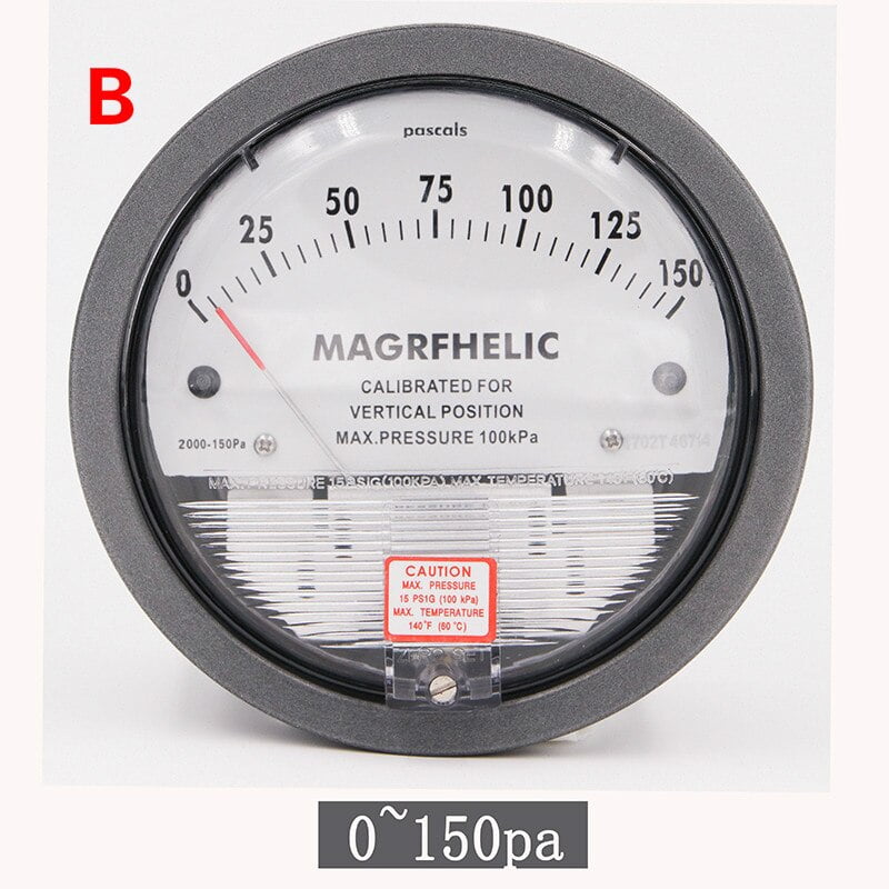 Micro differential pressure gauge Air clean room micro pressure gauge ...