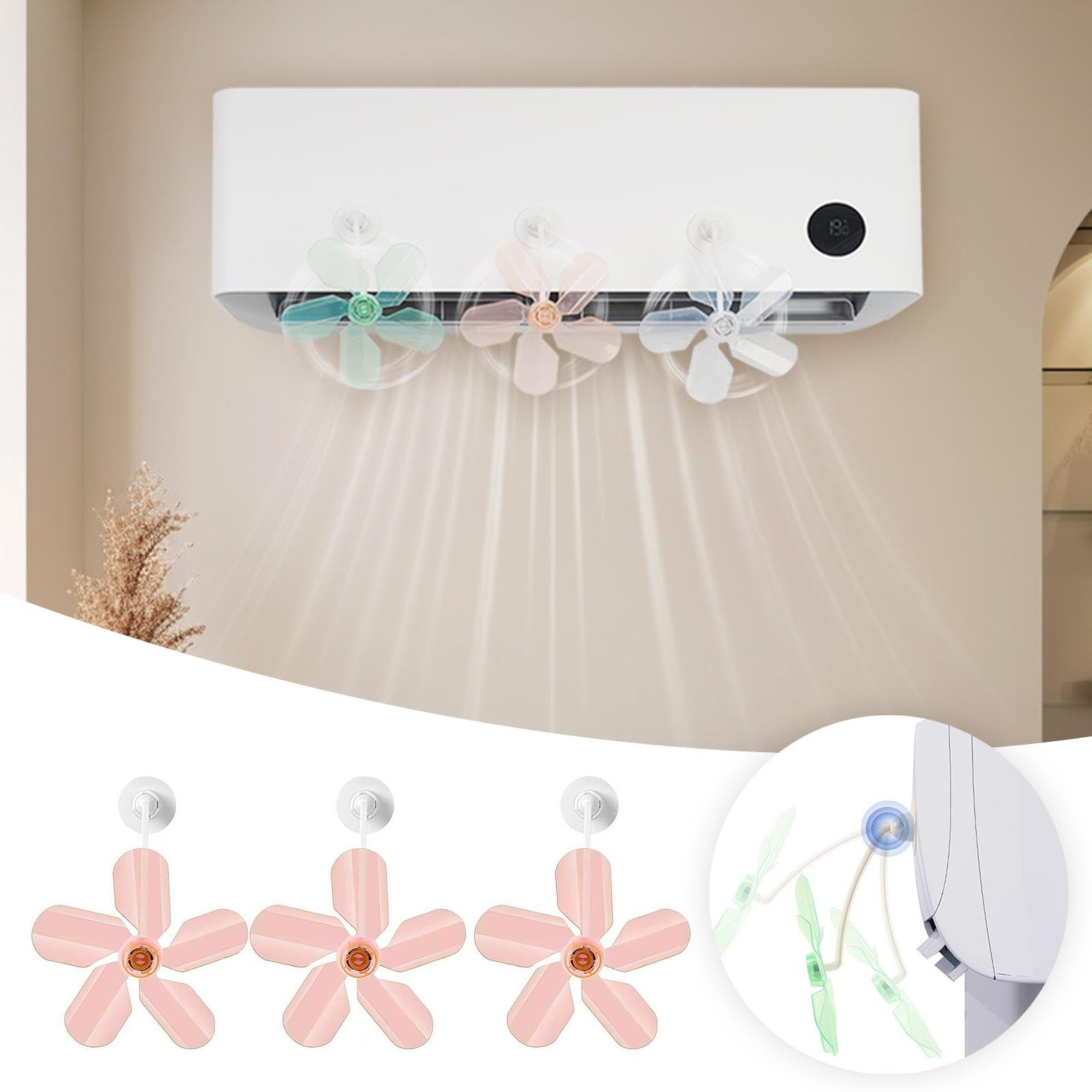 Boreal Craft Universal Air Conditioner Deflector 3 Pieces Adjustable ...