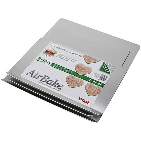 T-Fal Airbake Ultra Micro Dome Aluminum Versatile 3 Pc Cookie Sheet ...