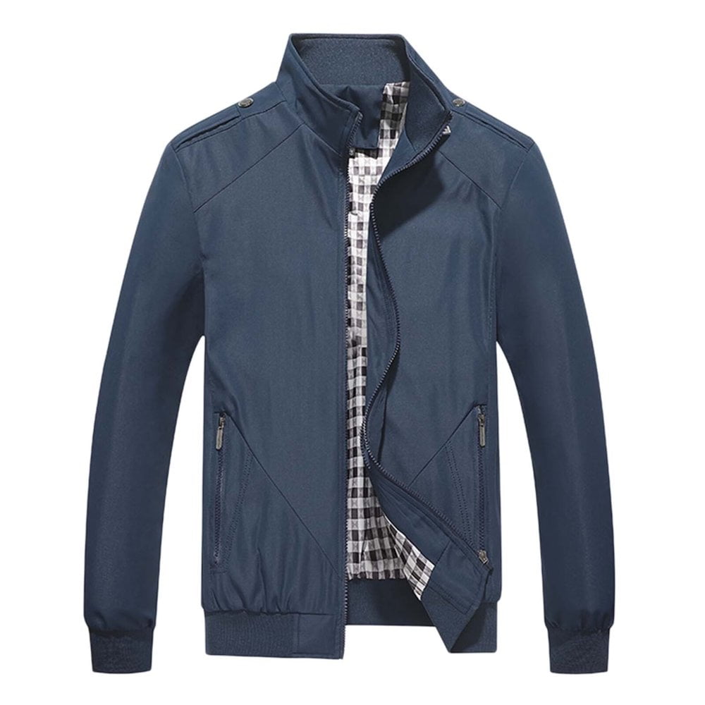 Click here for Generic Mens Business Solid Leisure Large Zipper J... prices