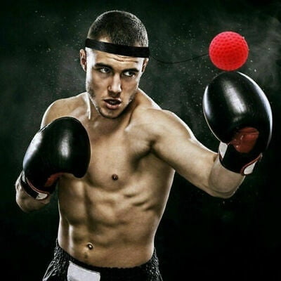 Fight Ball Reflex Boxing REACT Training Boxer Speed Punch Head Cap ...