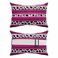 2PCS Outdoor Pillow for Chaise Lounge Chair Mexico Cow Animal Black ...