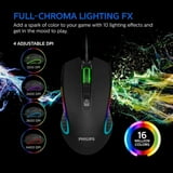 Philips Wired PC Gaming Mouse RGB Backlit USB for Windows PC Gamers ...