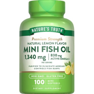 Spring Valley Omega-3 from Fish Oil Mini Softgels, Daily Maintenance ...