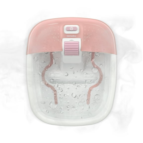 Homedics Bubble Bliss Deluxe Foot Spa - Heat Massager Bath with Water ...