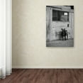 Trademark Fine Art 'Goat Guarding Horse Stall' Canvas Art by Thom Sivo ...