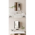 16"x24" Recessed Metal Framed Vanity Mirror with Storage, Wall Mount ...