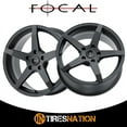 Focal 455U F-55 17x8 5x120 +35mm Black/Machined Wheel Rim 17" Inch ...