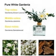 KBHOMFRA Reed Diffuser Sets 4.05fl.oz Gardenia Aroma Home Fragrance with Dried Flower Diffuser ...
