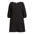 JMS Just My Size by Hanes Women's Plus 3/4 Sleeve Tiered Dress ...