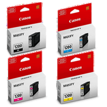 L-ink Compatible Canon PGI-1200XL Ink Cartridge Set (BK, C, M, Y ...