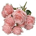 9 Heads Rose Artificial Flowers Bouquet Rose Peony Flower Valentine's ...