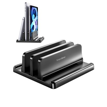 Vertical Laptop Stand, Automatic Grabbing Notebook Stand, Space-Saving ...