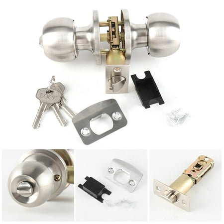 Ball Door Lock,Tubular Lockset 3 Pole Stainless Steel Ball Lock Tubular ...