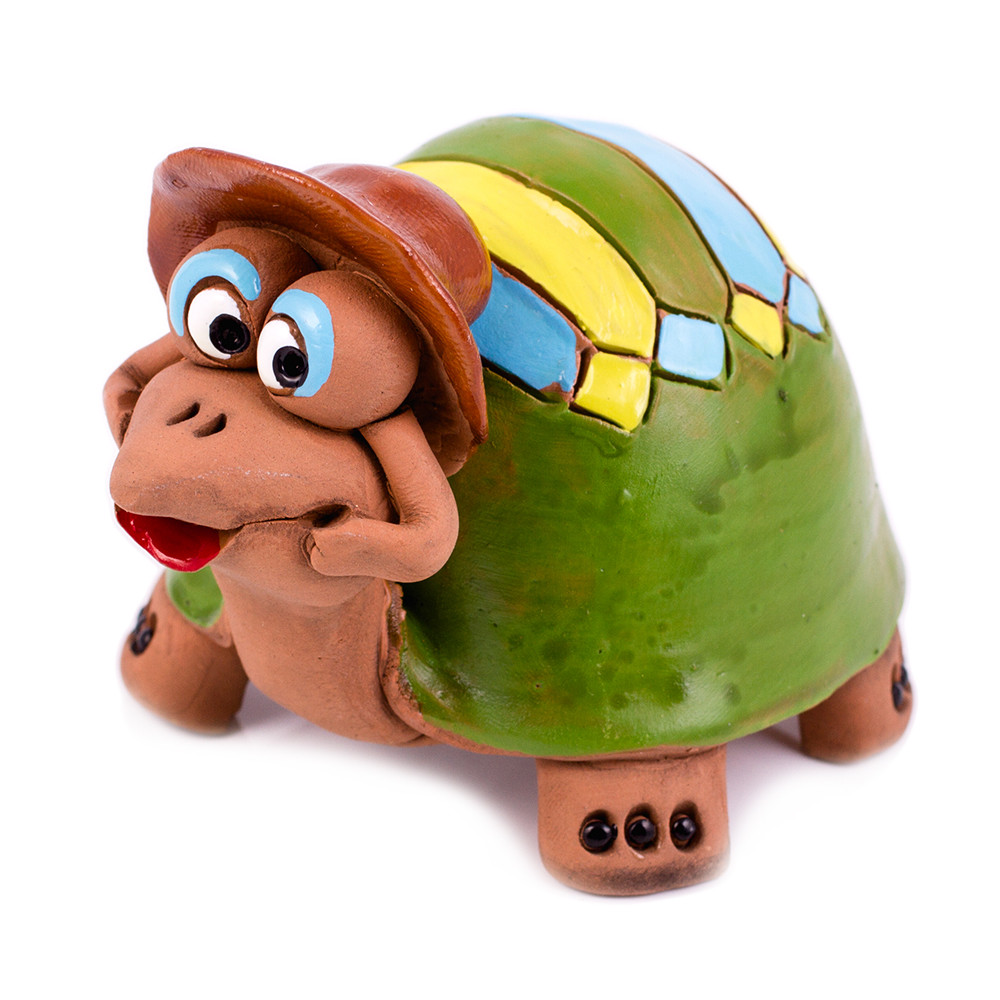 Handmade Clay Turtles with fish Polymer Clay and Resin Decoration ...