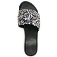 LAVRA Women's Rhinestone Slides Crystal Embellished Bling Sandals ...