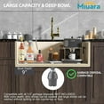 Farmhouse Sink 33 Inch - Apron Front Kitchen Sink Reversible 33"x18"x10 ...