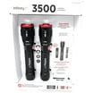 Infinity X1 3500 Lumen Dual Power Flashlight 2-Pack – High-Performance ...