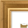 Craig Frames Revival, 24x36 inch Distressed Gold Picture Frame Matted ...