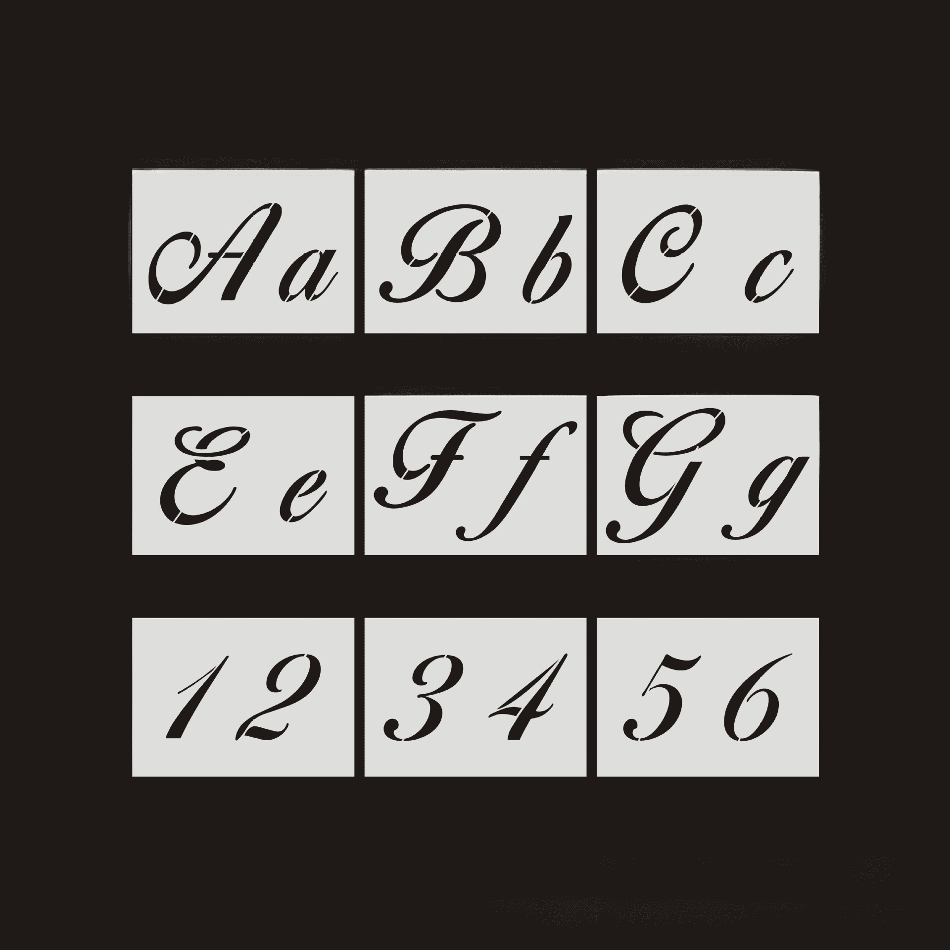 Plantilla de letras en inglés DIY Pintura de pared Pintura Decoración ...