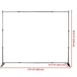 InstaHibit 10x8 ft Banner Stand Adjustable Step and Repeat Stand ...