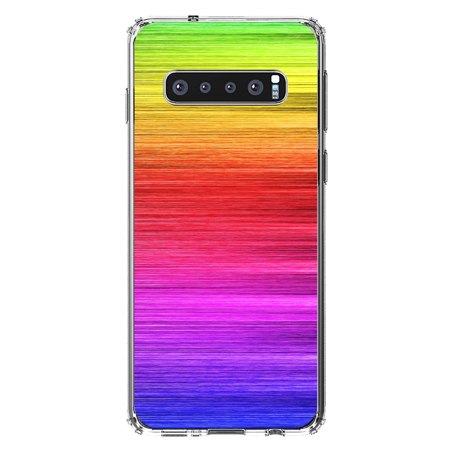 DistinctInk Clear Shockproof Hybrid Case for Samsung Galaxy S10 (6.1 ...