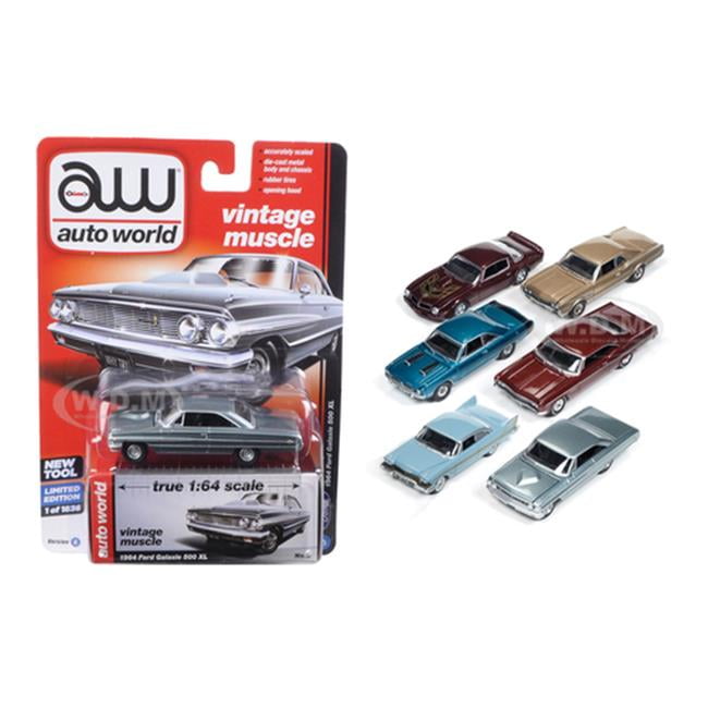 Muscle Cars Release 5D Premium Licensed Diecast Model Car, Set Of 6 ...