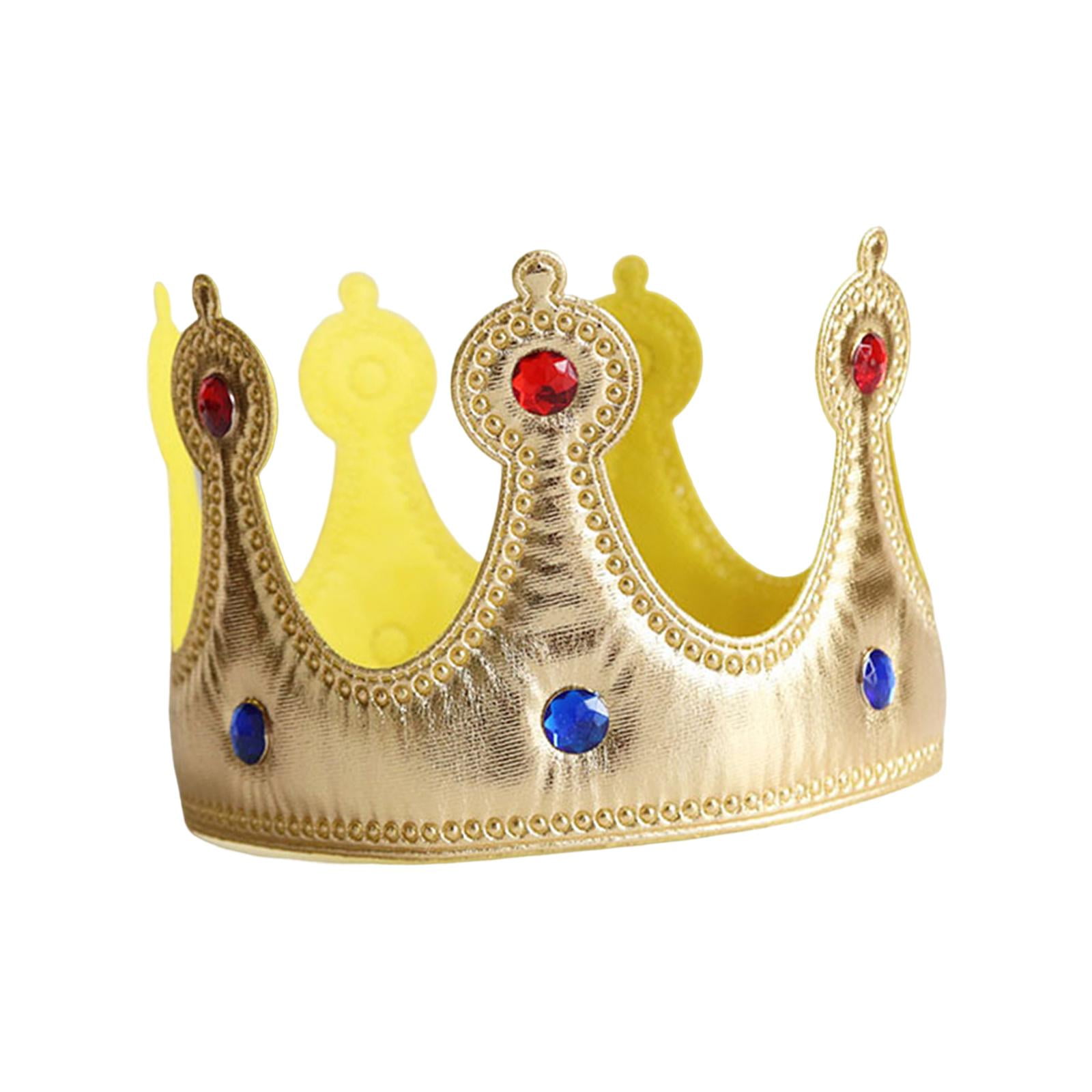 King Crown Costume Accesorio Hombres Mujeres Crown Hat Niños Cumpleaños para Photo Props Stage ...