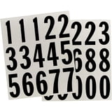 Hy-Ko Reflective Number Vinyl Stickers - 2 In, Multicolor, Adhesive, 26 ...
