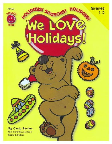 We Love Holidays! Grades 1st - 2nd (8.5 x 11 inches) - an Activity ...