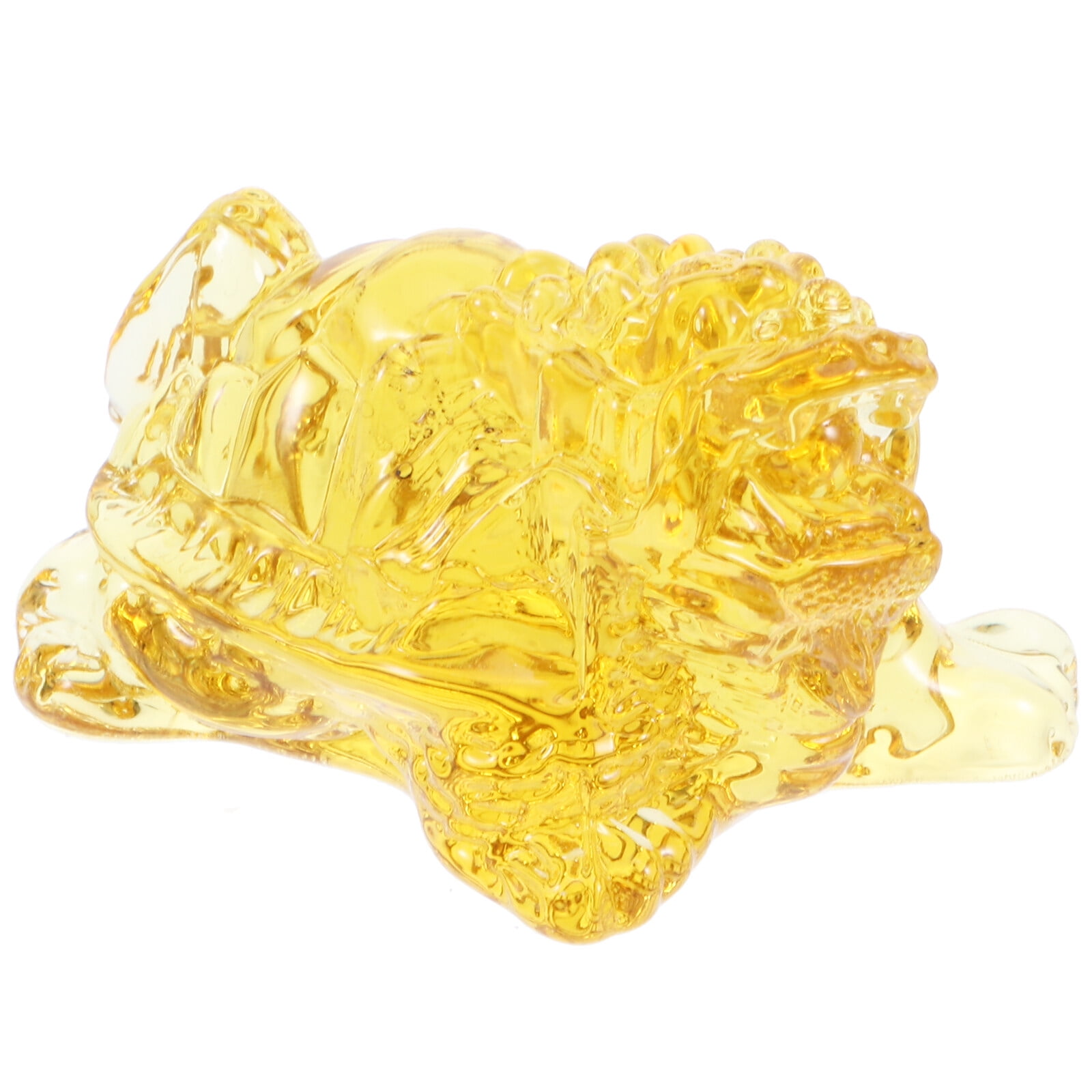 1 Pc Chinese Feng Shui Dragon Turtle Statue Simulation Citrine Home ...