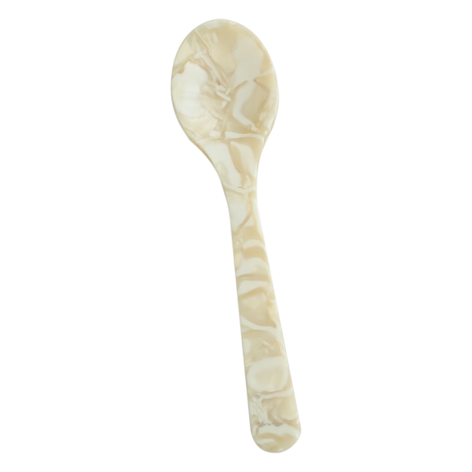 iaksohdu Dessert Spoon Retro Style Smooth Edge Unique Pattern Food ...
