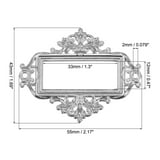 Metal Label Holders, 55x43mm Name Card Tag Frames for File Drawer ...