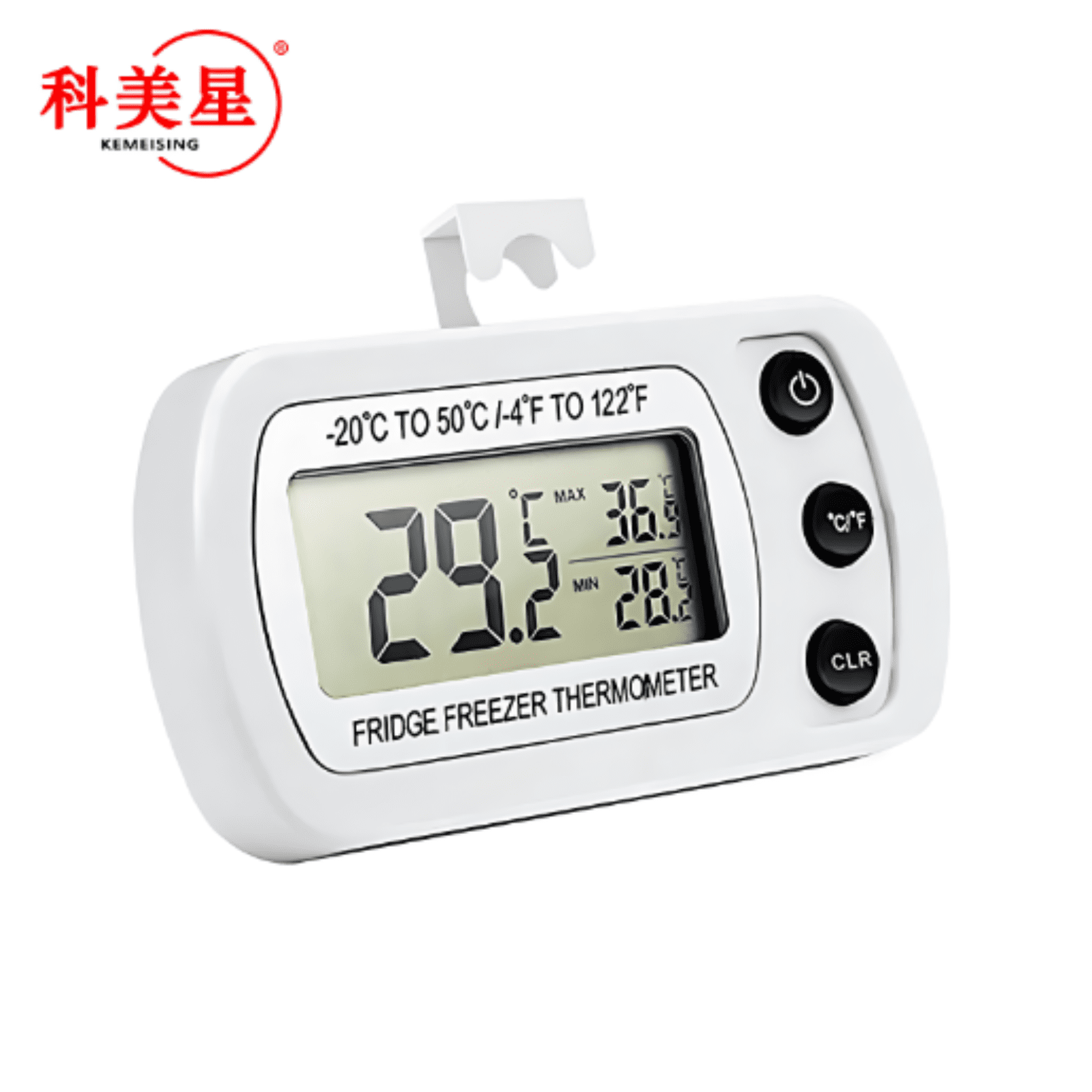 Termómetro digital para refrigerador con pantalla LCD, resistente al ...
