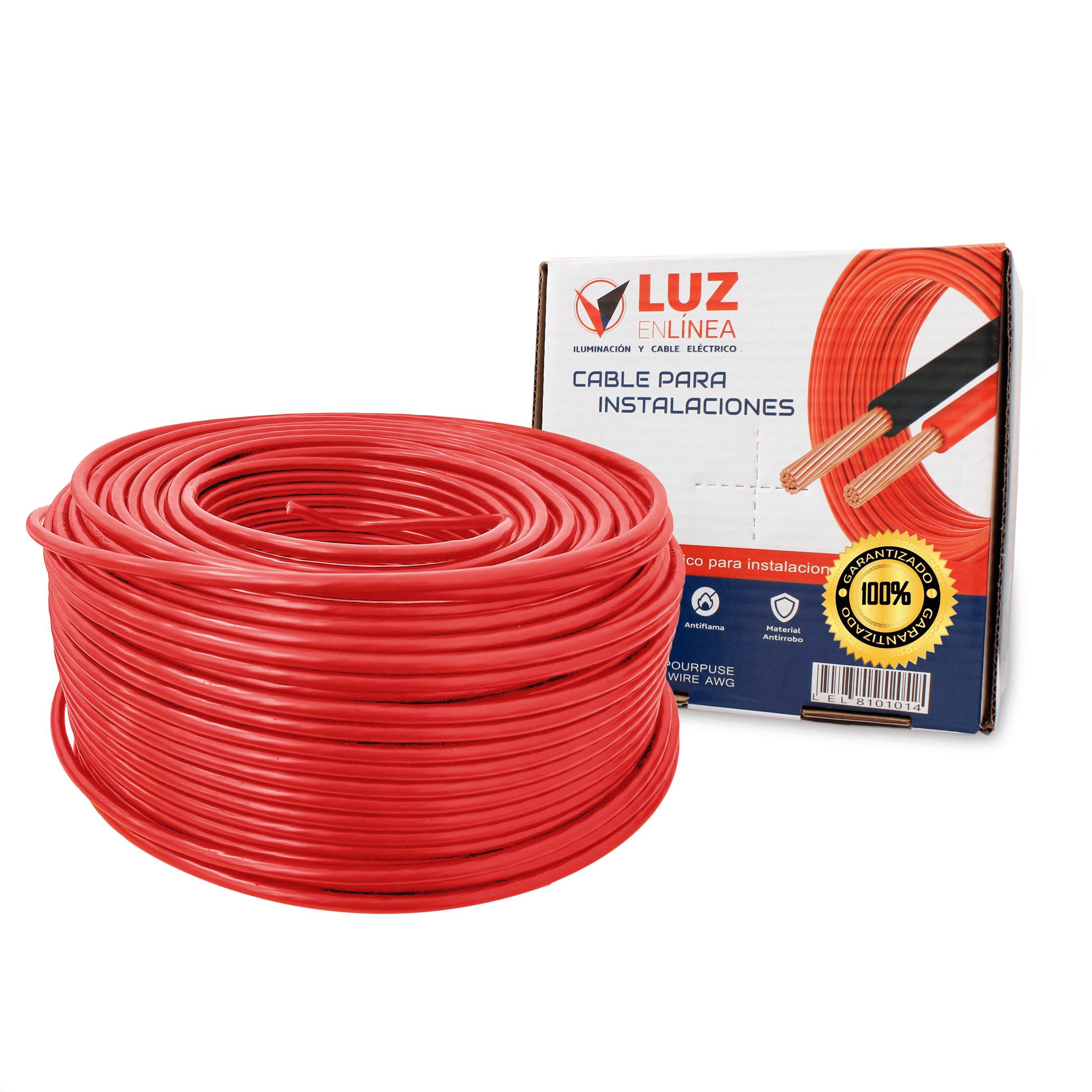 Cable eléctrico calibre 8 caja cerrada con 50m para instalaciones en ...