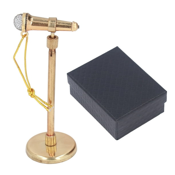 Microphone Model,Adjustable Miniature Microphone Replica Dollhouse ...