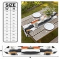 Black White Table Runner Linen Burlap Table Runner 120 Inches Long ...