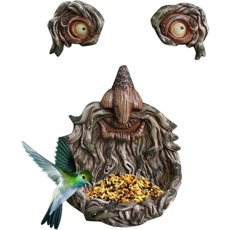 Garden tree face, old man tree face decor, whimsical resin tree faces ...