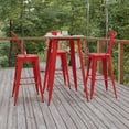 BizChair Commercial Indoor/Outdoor Bar Top Table, 30" Round All Weather ...
